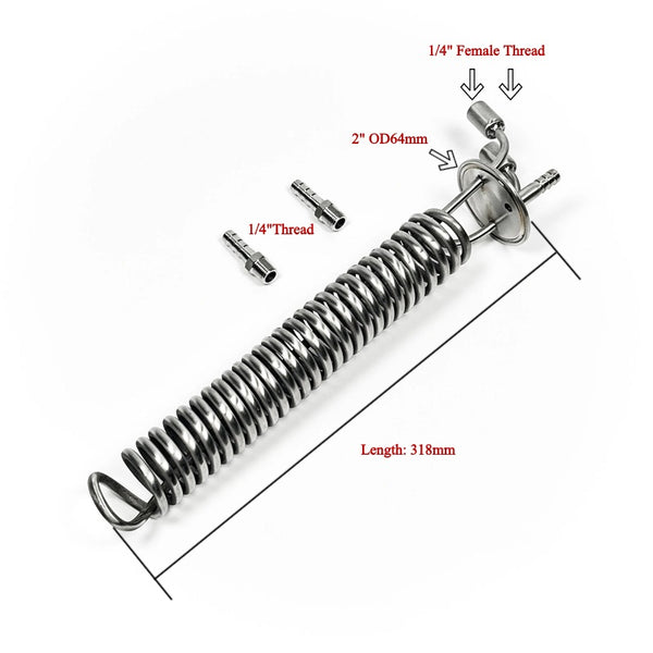 2"Tri-Clamp Cooling Coil Dephlegmator/Condenser
